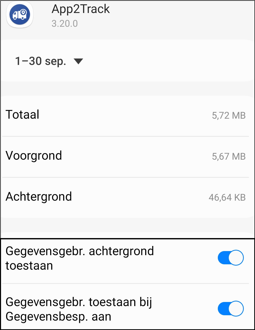 Android | Hoe zorg ik ervoor dat ik zichtbaar ben tijdens mijn rit? – Support | Core-suite