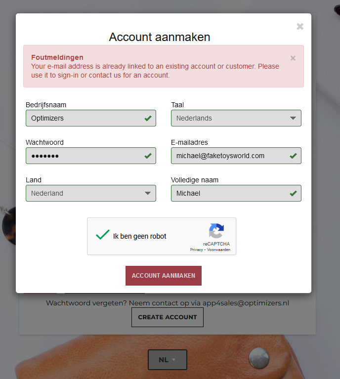 How do I prevent customers with existing accounts from creating new accounts? – Support | Core-suite